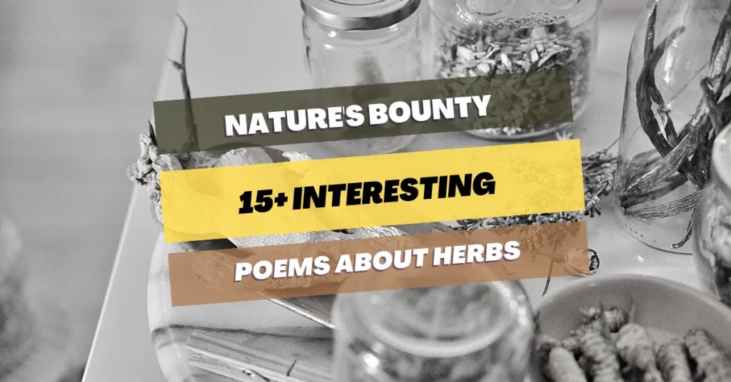 15+ Interesting Poems About Herbs – Pick Me Up Poetry